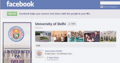 DU launches its Facebook page - India Today