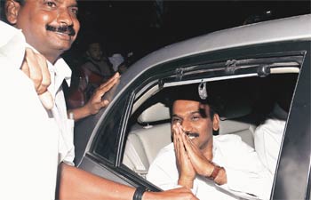 DMK workers celebrate A. Raja's release - India Today