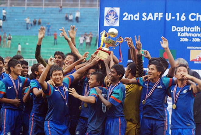 Indian colts stun Nepal to clinch SAFF Under-16 title - India Today