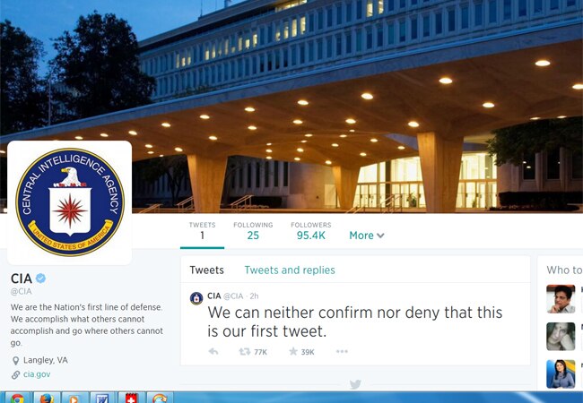 Now, CIA has presence on Twitter, uses @CIA handle - India Today