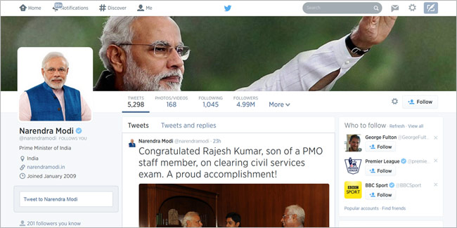 Modi changes global leadership equations on Twitter map - India Today