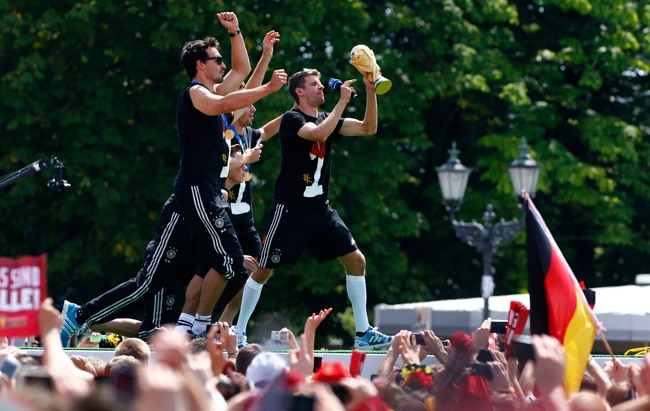 German football team's stunt on stage wows the crowd - India Today