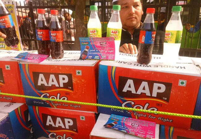 Kejriwal's swearing-in ceremony marks launch of AAP Cola - India Today