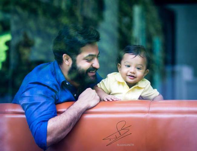Birthday gift to fans: Jr NTR posts pictures of son Abhay on Twitter - India Today