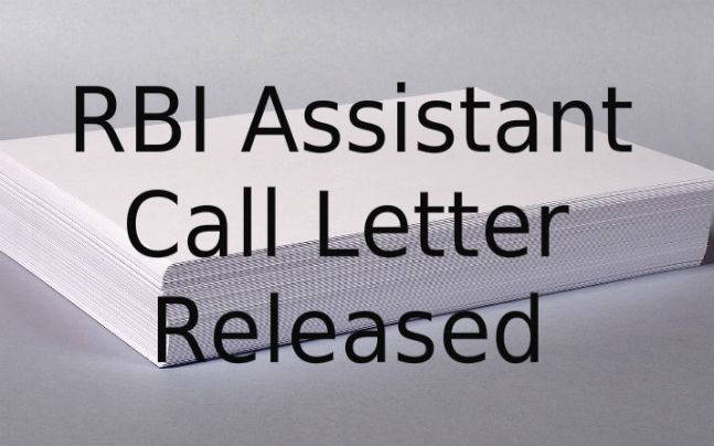 RBI Assistant 2015: Download the interview call letters at rbi.org.in ...