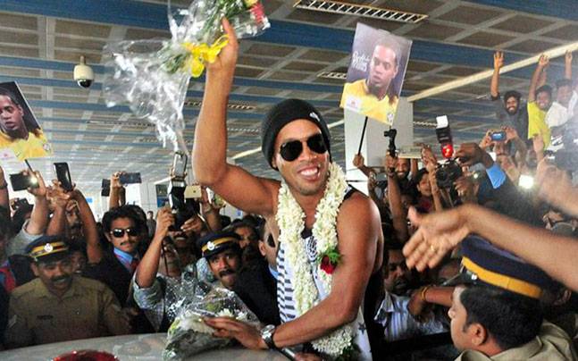 Watch: Football legend Ronaldinho escapes fatal injury in India - India ...