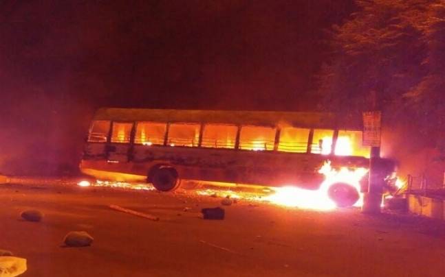 Protesters torch buses, clash with police in Jammu - India Today