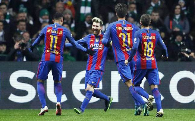 Champions League: Messi powers Barcelona into last 16, Rostov stun ...