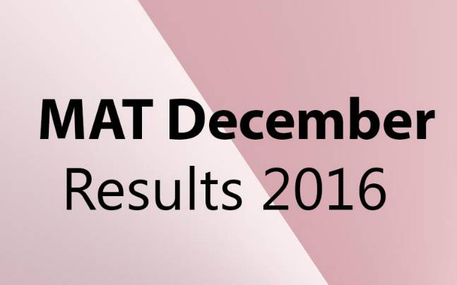 MAT December Results 2016: Released at aima.in - India Today