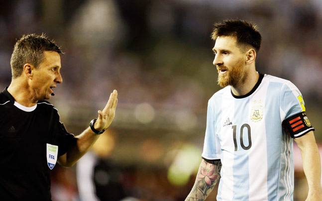 I was yelling to the air, not to assistant referee: Messi after FIFA ...