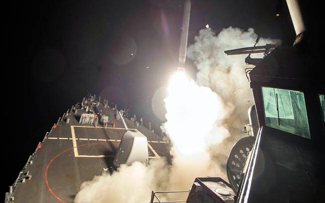 59 Tomahawks, 2 US Navy destroyers: Details of US strike on Syria ...