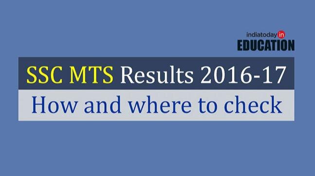SSC MTS Results 2016-17: How and where to check