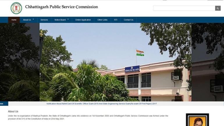 CGPSC Chhattisgarh State Service Exam 2018 official notification ...