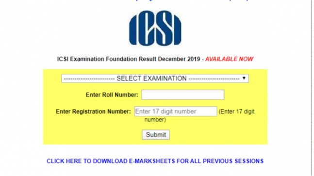 ICSI CS Foundation Result 2019 declared, check direct link here ...