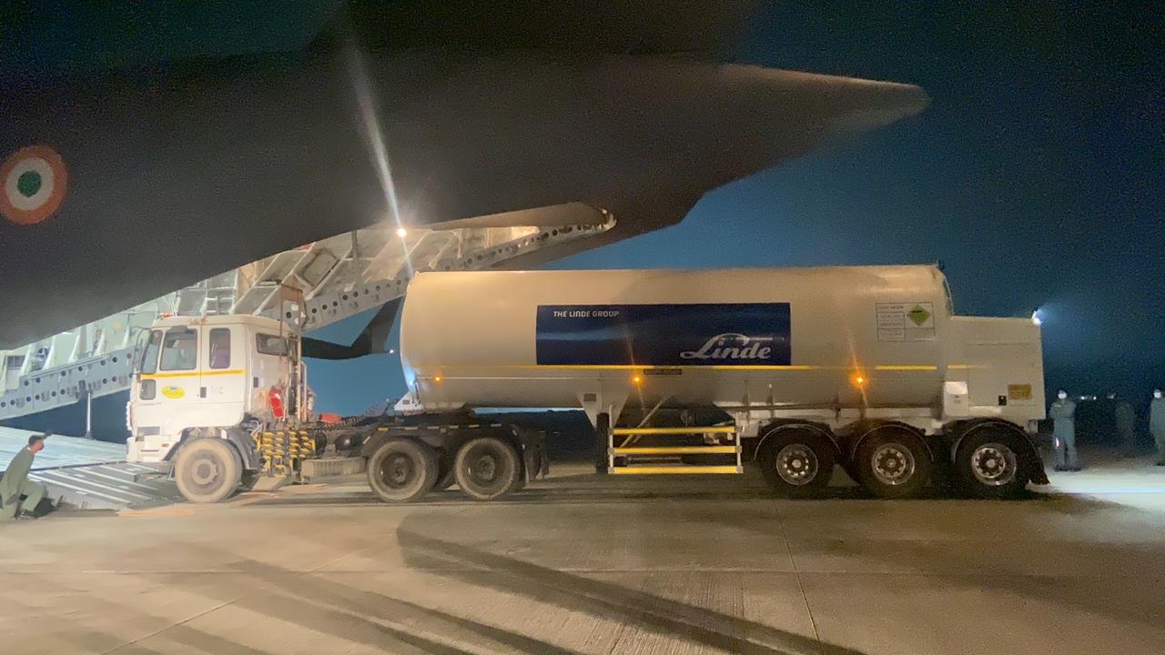 IAF starts operations to airlift oxygen containers amid acute Covid ...