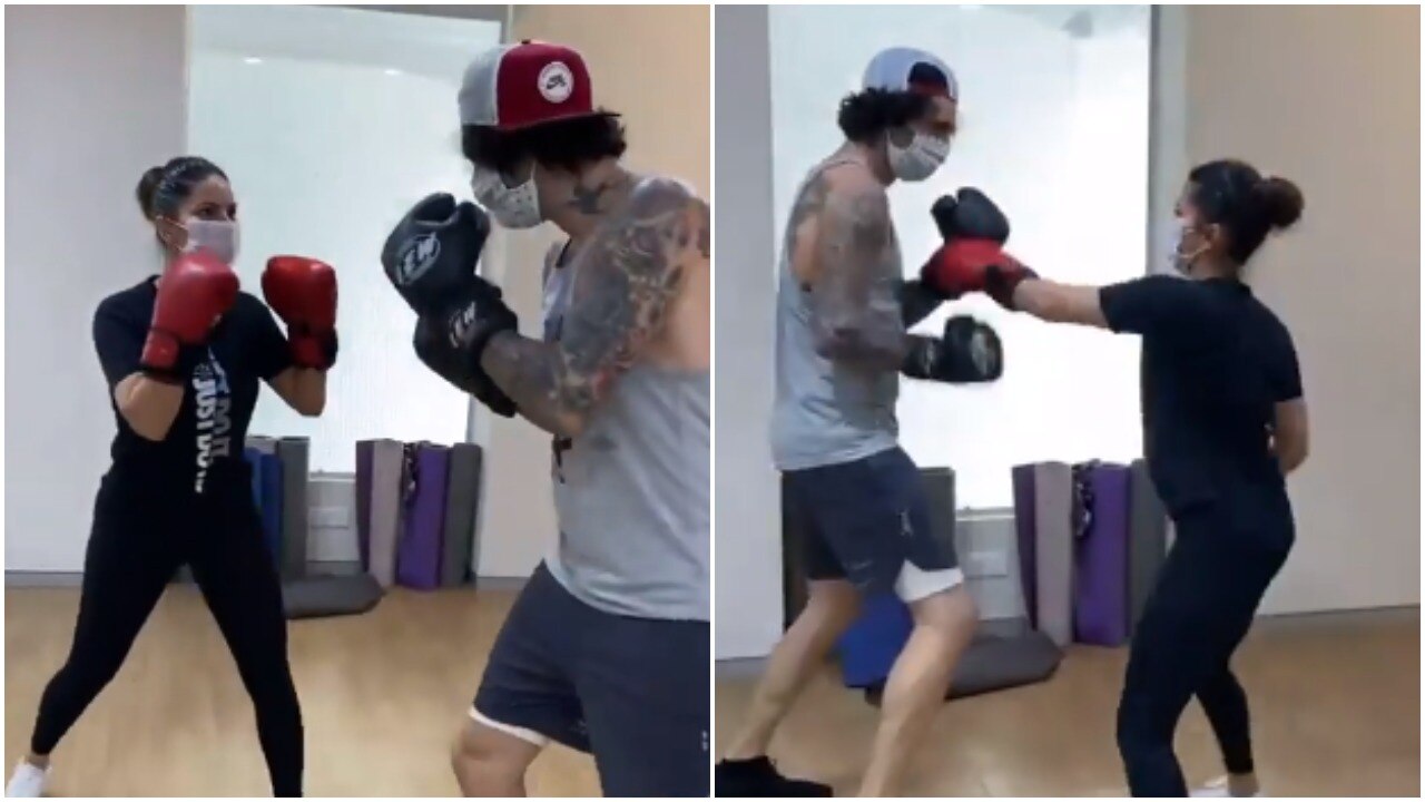 Sunny Leone shows off her boxing skills in training day video with ...