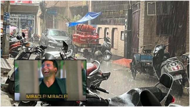 It's finally raining in Delhi and Twitter obviously can't keep calm ...