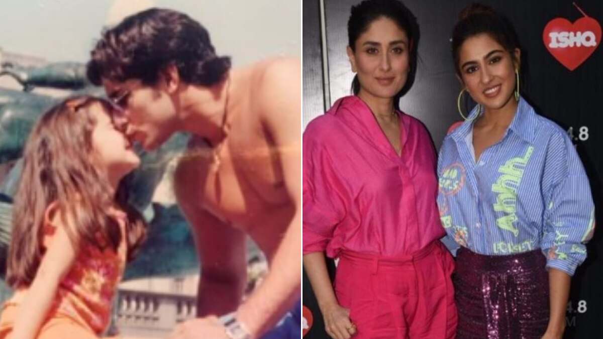 Saif Ali Khan hugs Sara in this unseen throwback picture. Kareena shares adorable moment - India ...