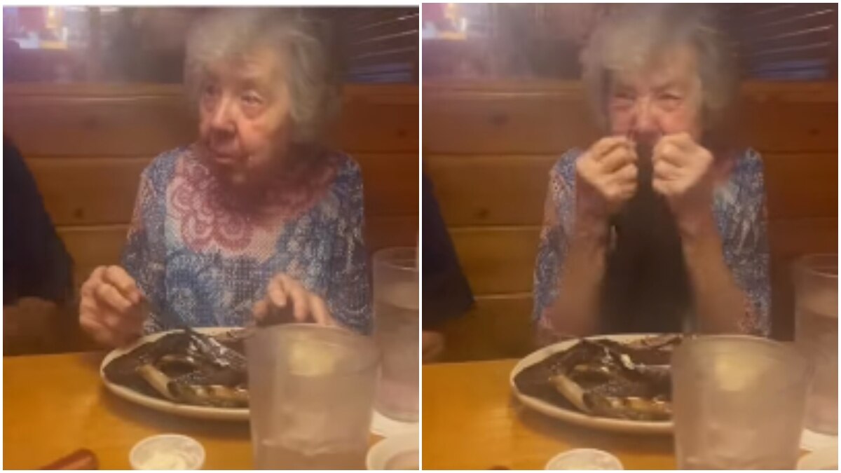84 Yr Old Woman Breaks Down After Getting A Birthday Shoutout At Her