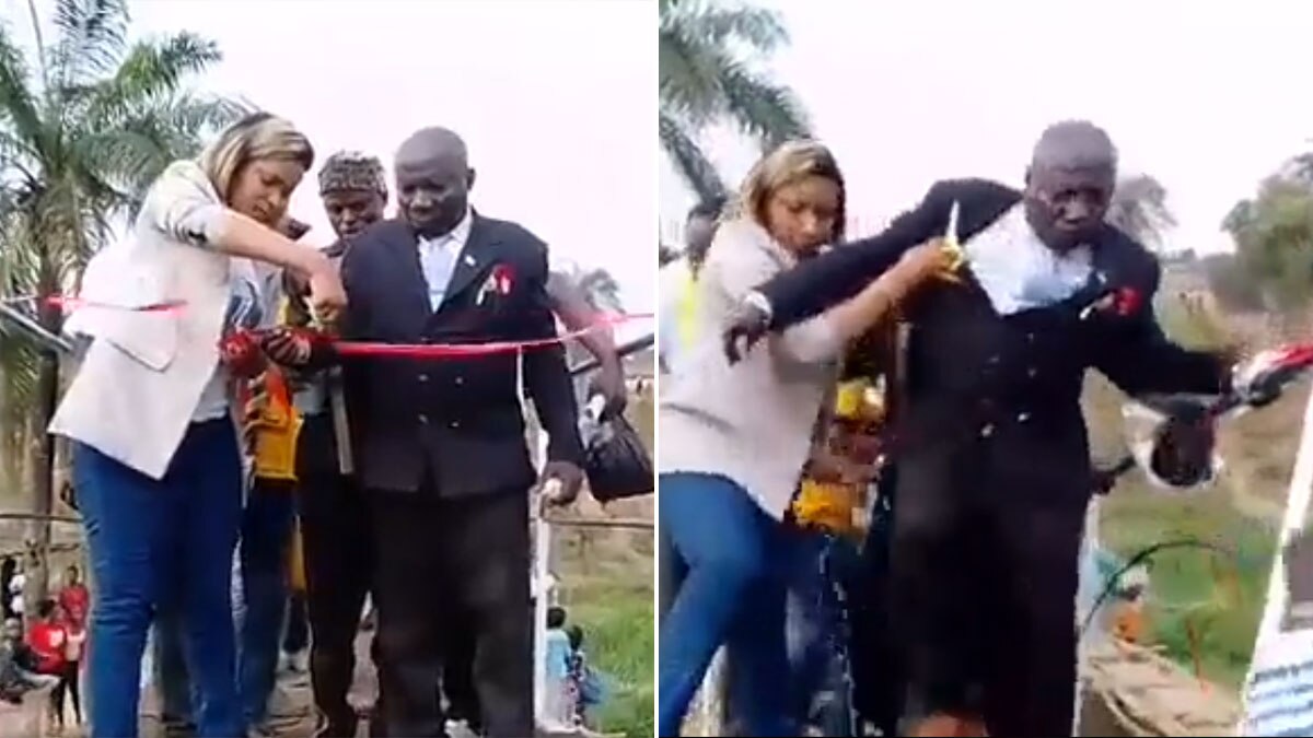 VIPs end up in a heap as bridge collapses during inauguration in Congo ...
