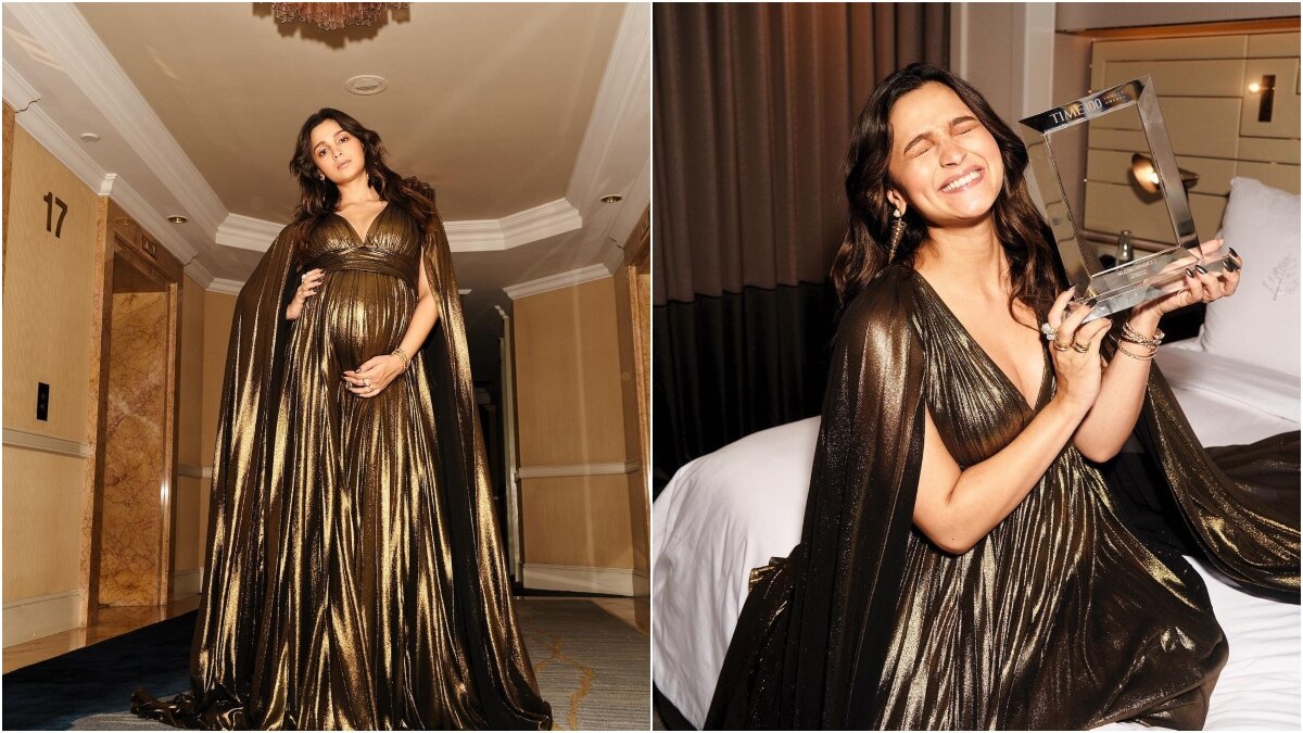Mom-to-be Alia Bhatt dazzles like a diva in glitzy cape gown. Pics are ...