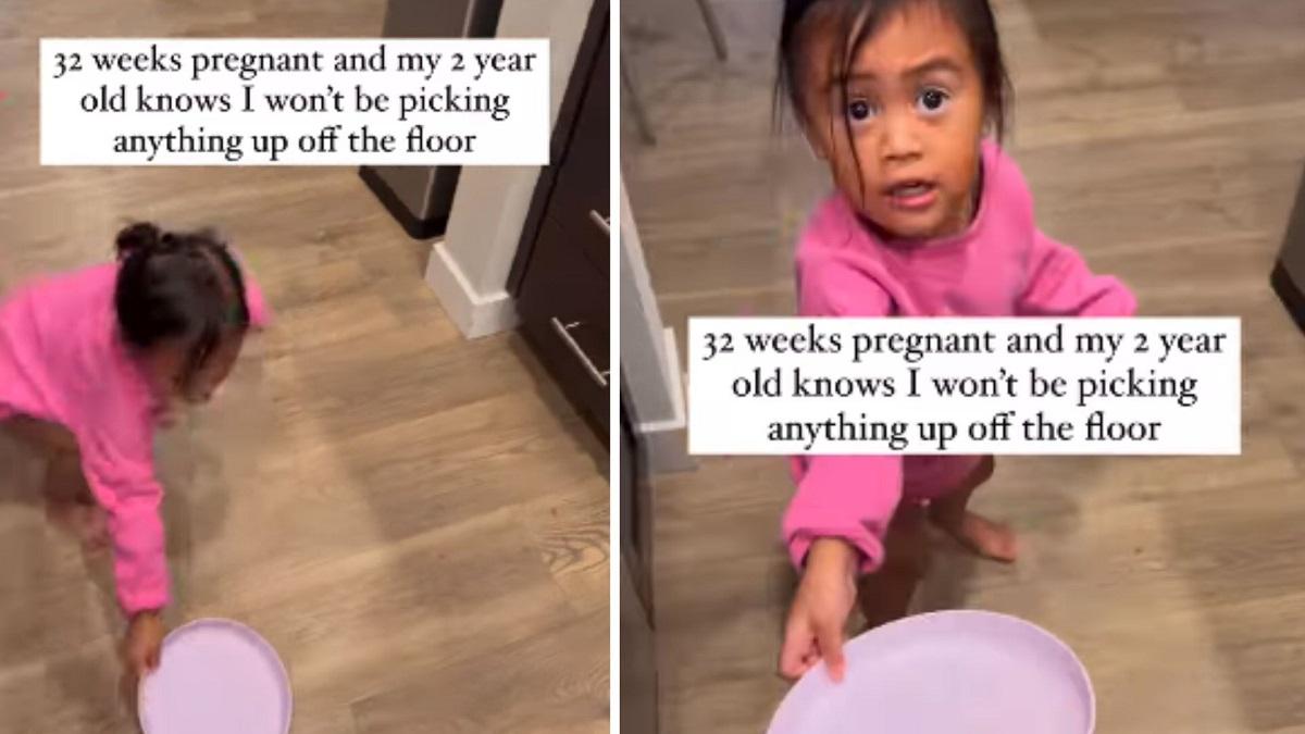 2 year old Knows Exactly How To Take Care Of Her Pregnant Mother Viral 2 year old Knows Exactly How To Take Care Of Her Pregnant Mother Viral