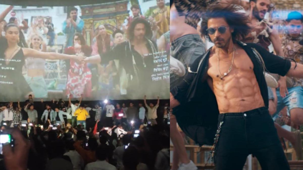Pathaan mania! Shah Rukh Khan's fans get grooving at Mumbai theatre ...