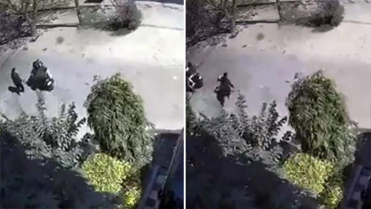 Caught on cam: 2 men on bike snatch Farrukhabad SDM's wife’s chain ...