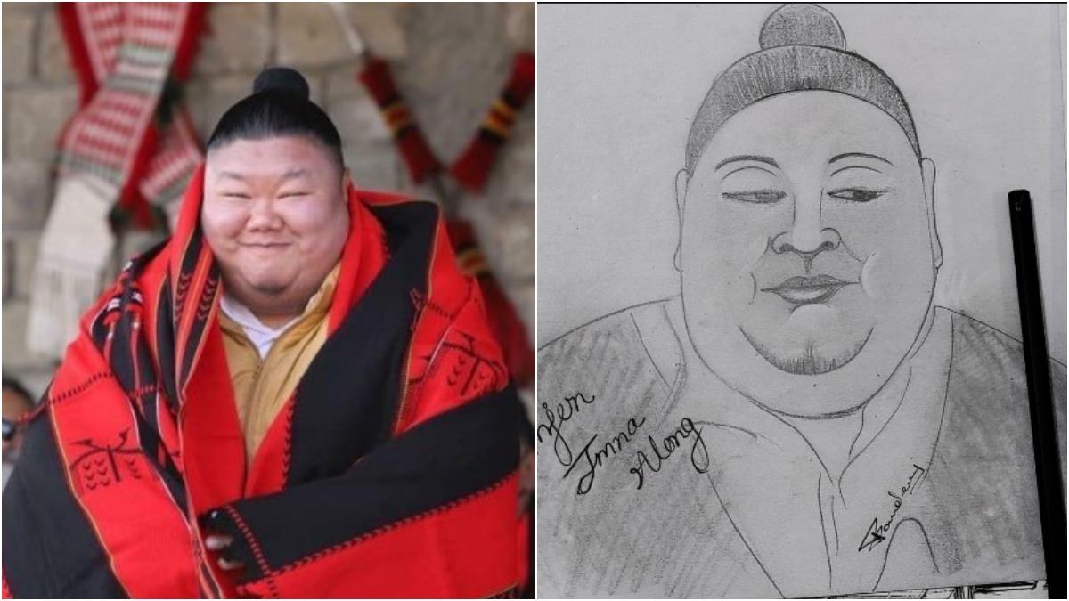Nagaland minister Temjen Imna Along shares pics of his portraits made by artist. See post ...