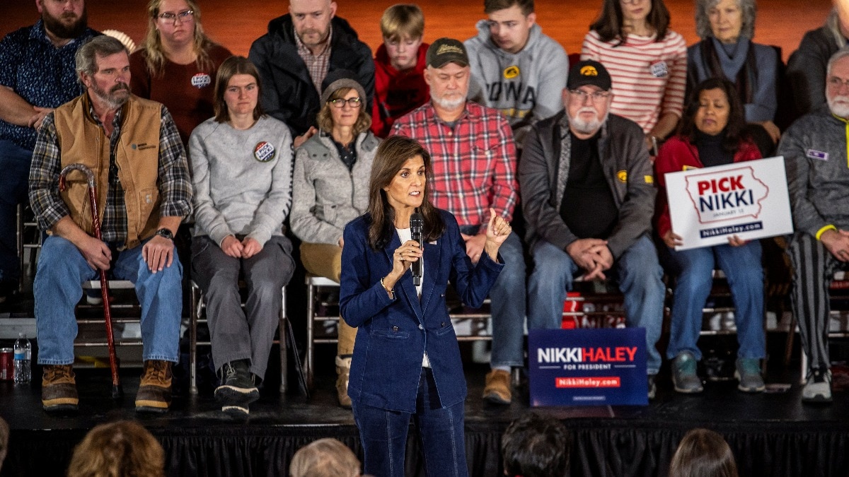 US Republican Presidential candidate Nikki Haley says she is not ...