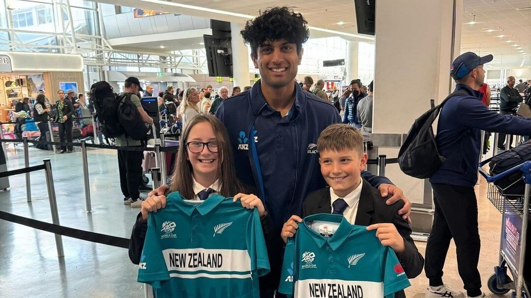 New Zealand leave for T20 World Cup 2024, child stars Angus, Matilda bid them special goodbye ...