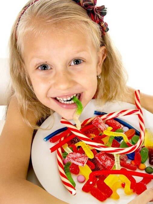 Eating candy store