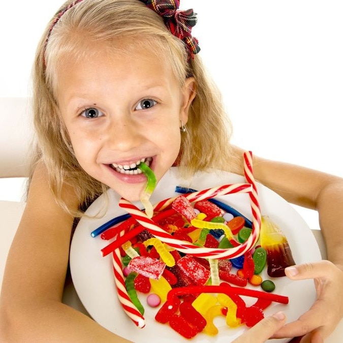 candy in kid