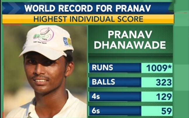 Pranav Dhanawade sets sights on Ranji Trophy after world record 1009 ...