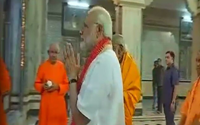 Image of the day: Prime Minister Modi visits temple at Varanasi - India ...