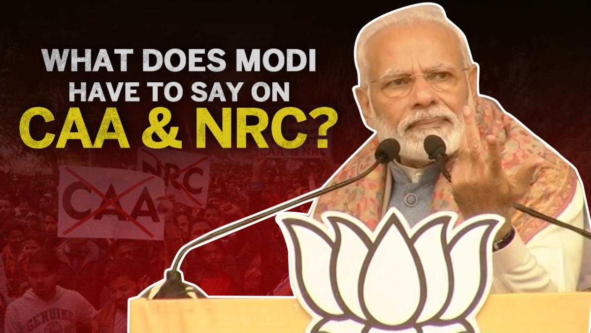 Narendra Modi on CAA & NRC protest - India Today