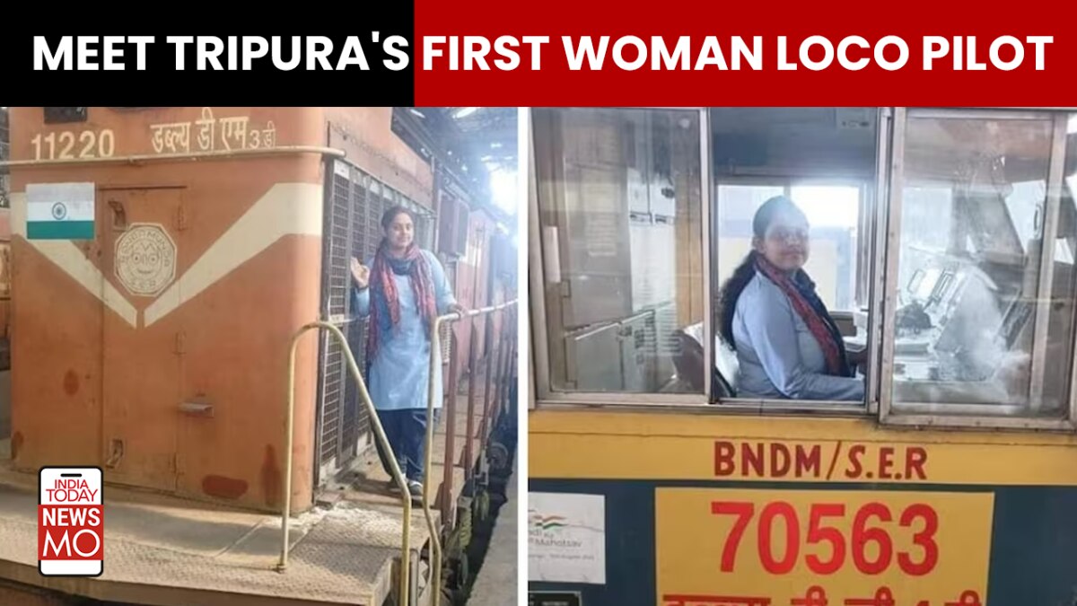 Meet Debolina Roy, Tripura's first woman loco pilot, with the Indian ...