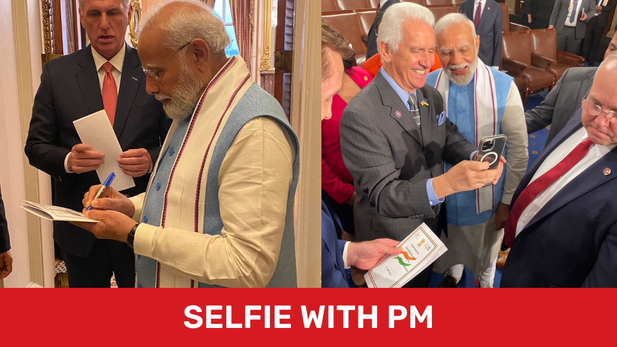 US lawmakers queue up for selfies, autographs of PM Modi after Congress ...