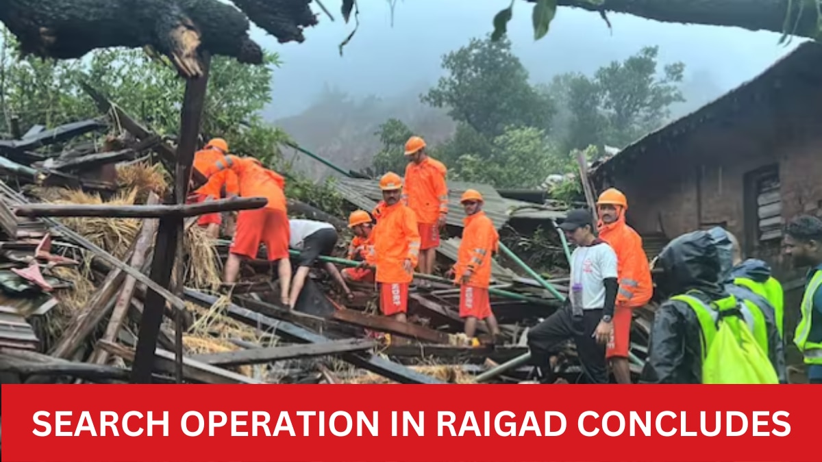 NDRF calls off search operation in Raigad after landslide, death toll at 27 - India Today