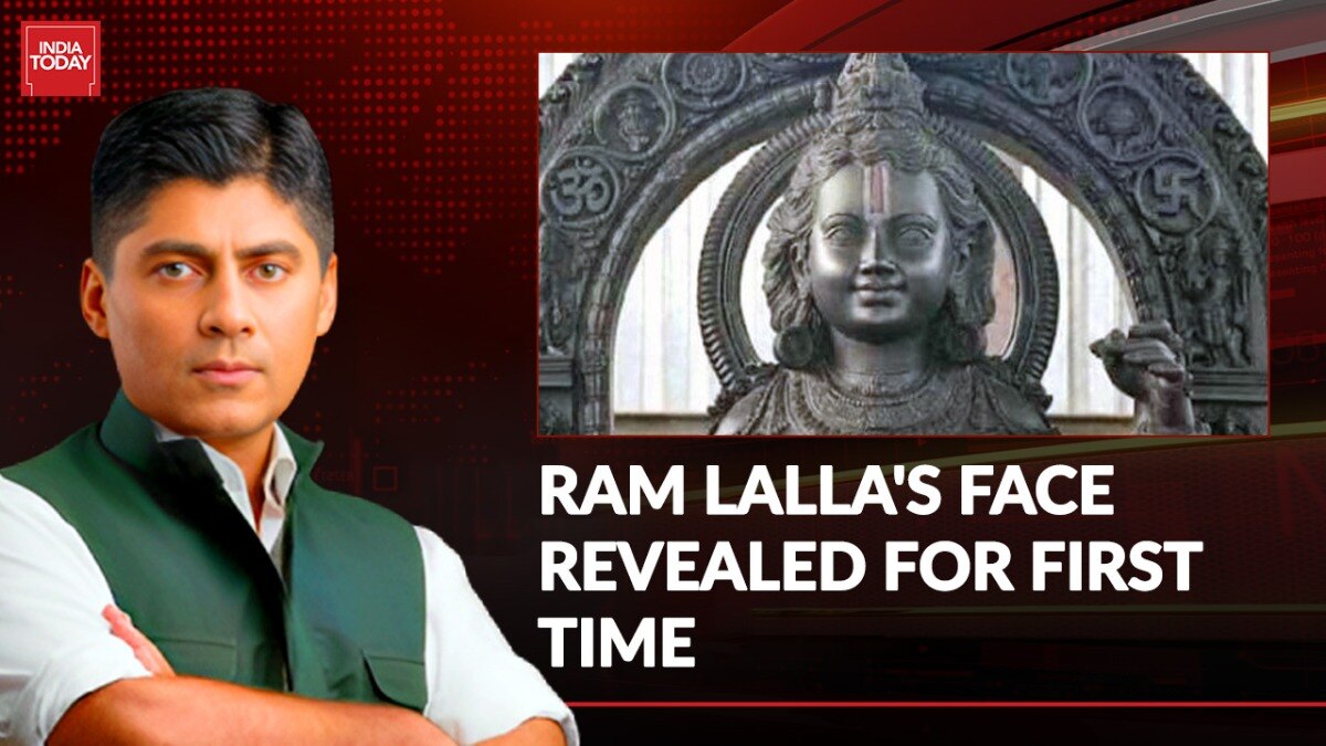 Ram Lalla's face revealed for first time; Ayodhya decked up for Ram ...