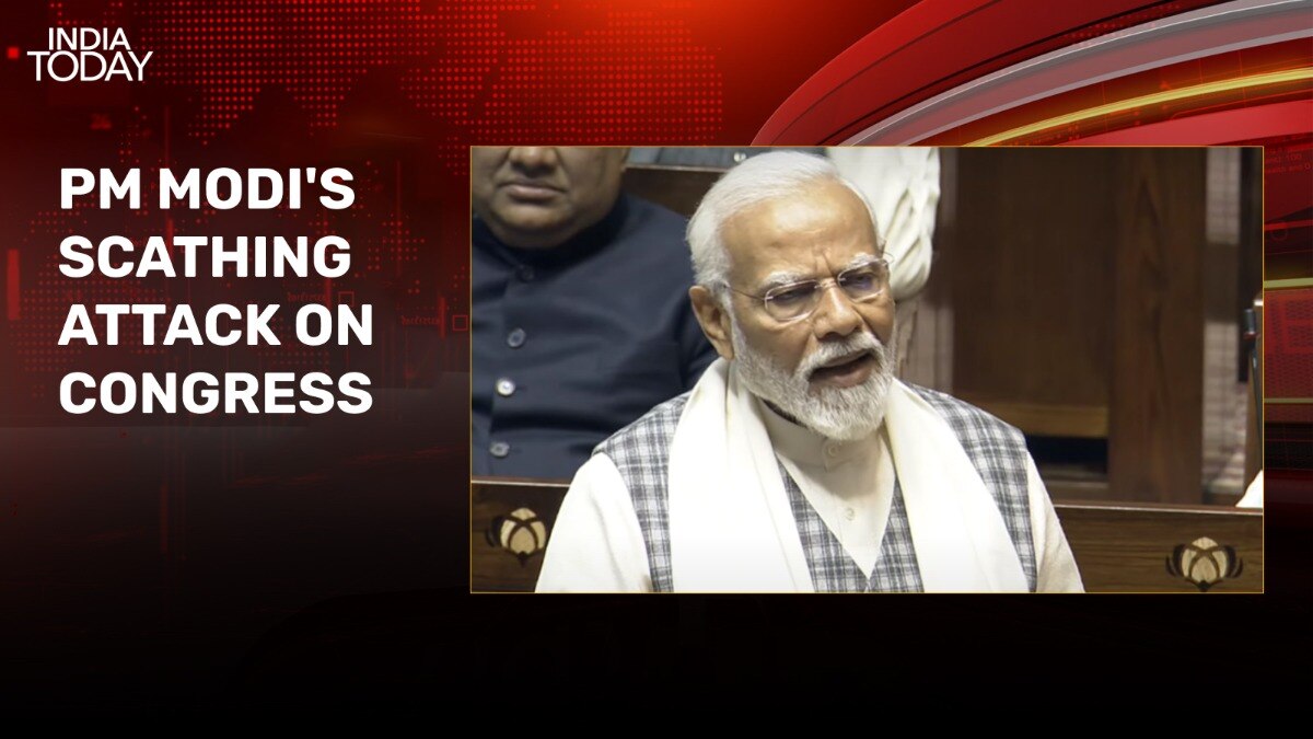 Prime Minister Narendra Modi attacks Congress in Rajya Sabha, says I ...