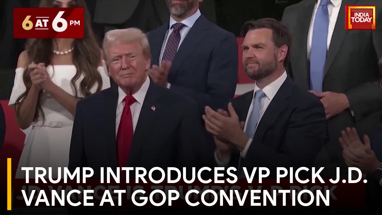 Trump Introduces VP Pick J.D. Vance at GOP Convention - India Today