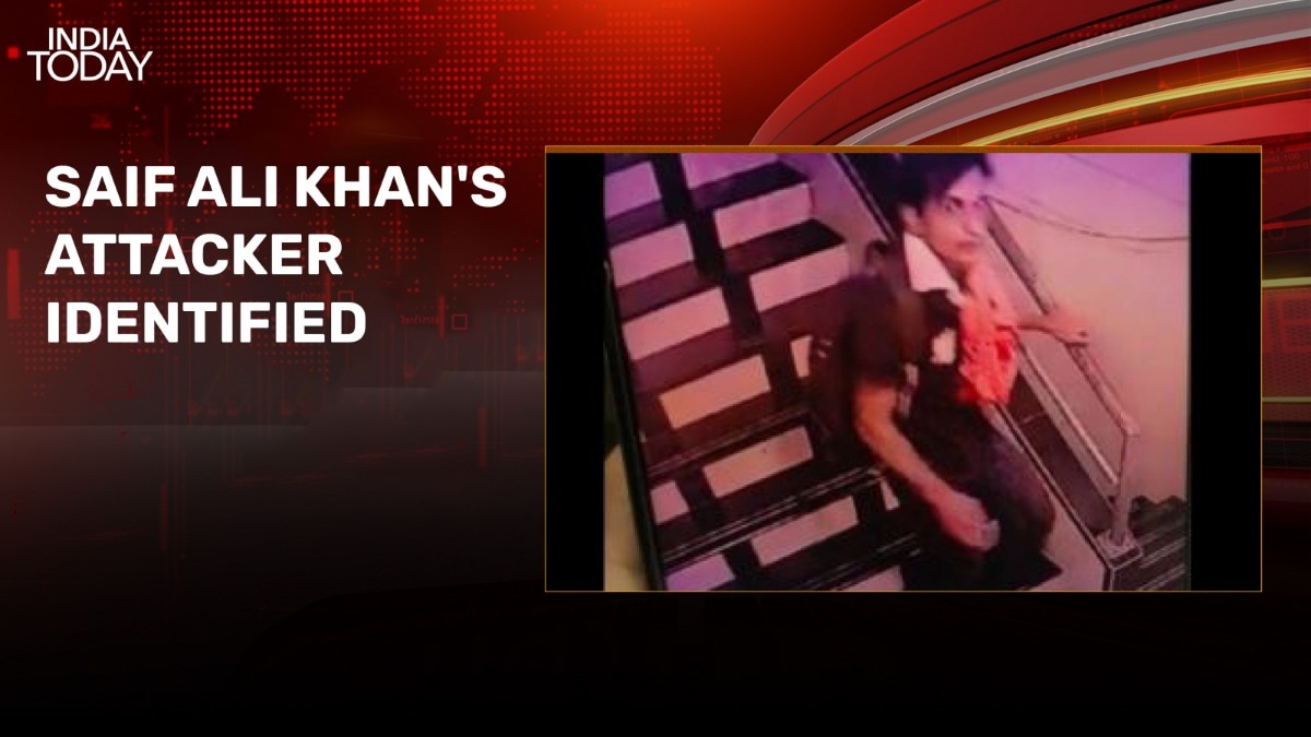 First Visuals Of Saif Ali Khans Attacker Seen On Building Staircase