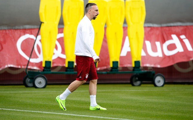Franck Ribery returns to Bayern Munich training after injury break ...