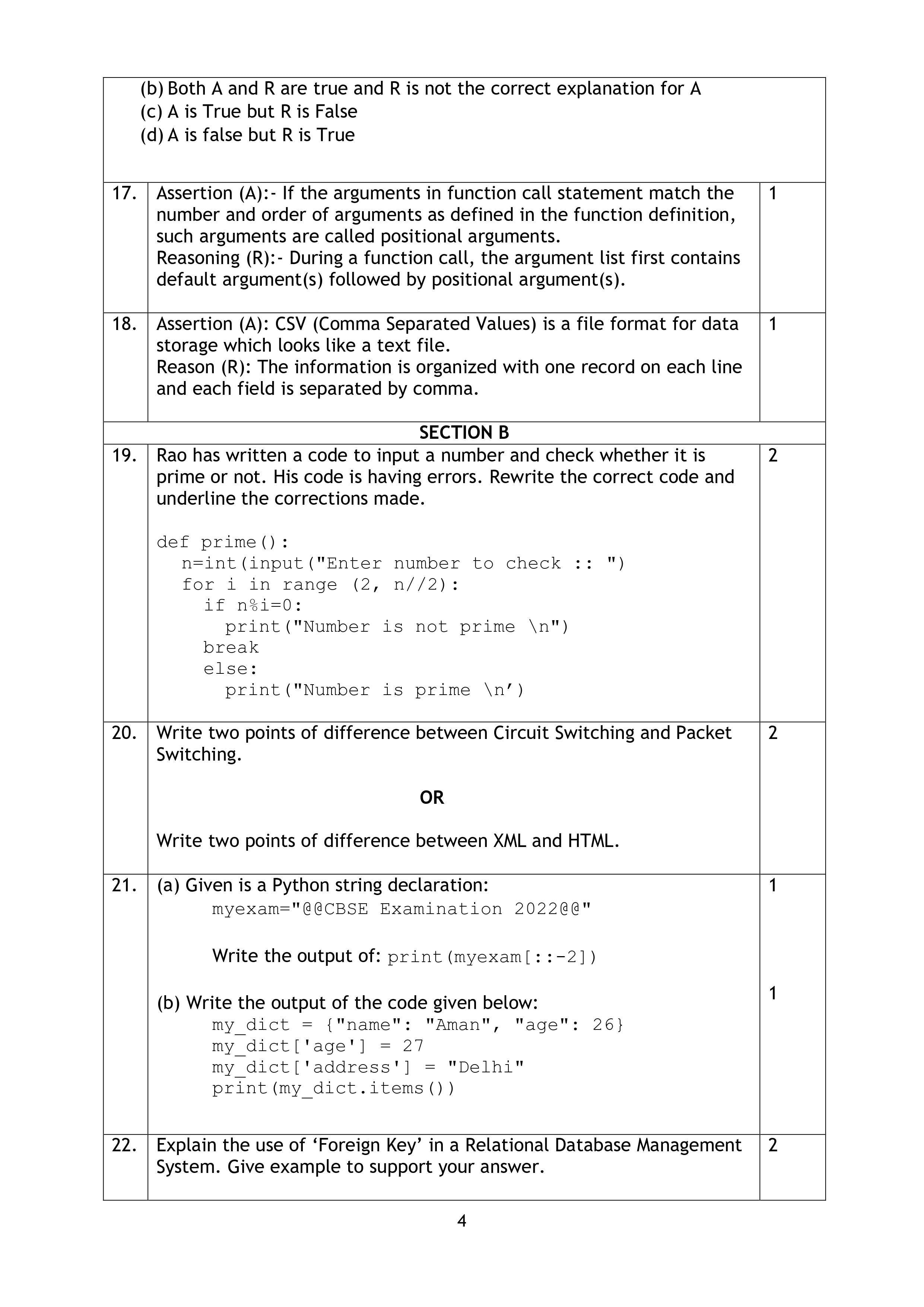 Cbse Class 12 Computer Science Sample Paper For Board Exam 2023 With Solutions Indiatoday