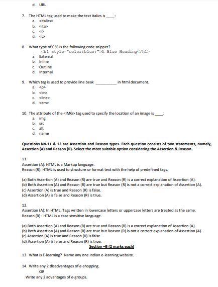 Practice This Cbse Class 10 Computer Application Sample Paper To Score Full Marks Indiatoday