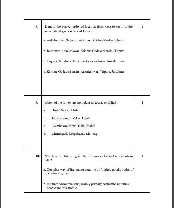 Practice This Cbse Class 12 Geography Sample Paper 2023 To Score High