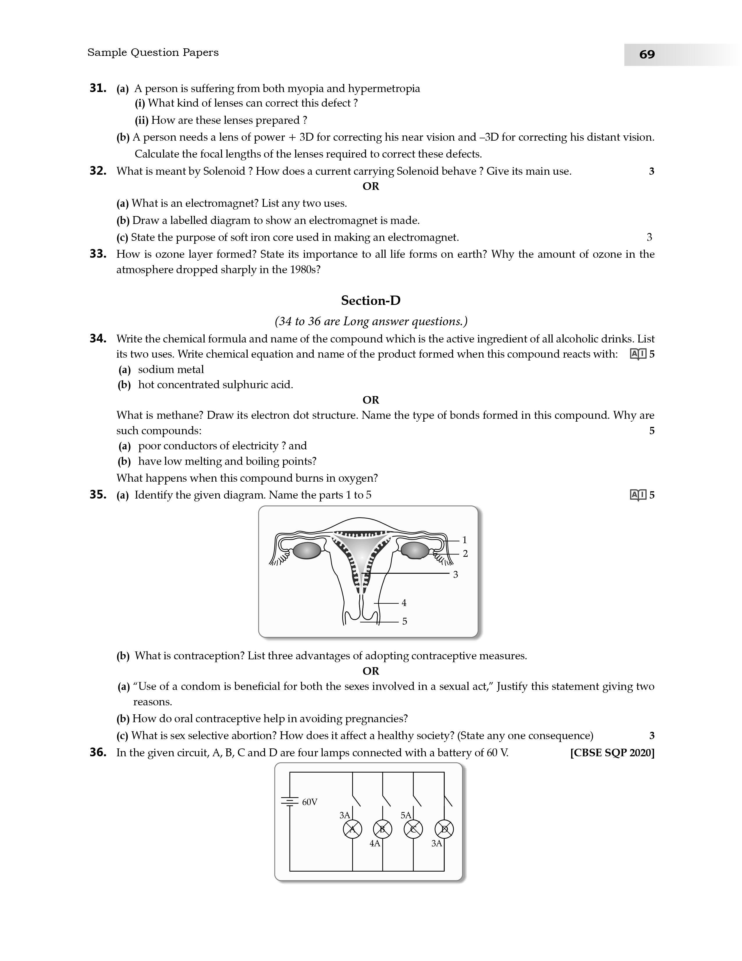 CBSE Class 10th Science Sample Paper With Solutions Solve This CBSE cbse-class-10th-science-sample-paper-with-solutions-solve-this-cbse