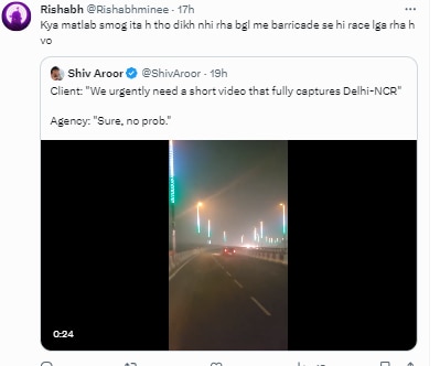 Video shows car dragging Delhi Police barricade on flyover. Then came ...