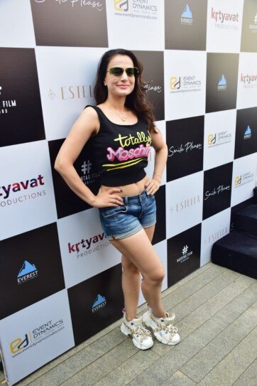 Ameesha Patel Pairs Crop Top And Shorts With Rs 12 Lakh Shoes For An Event See Pics Indiatoday
